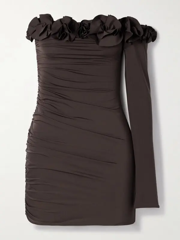 MAYGEL CORONEL Selvaggio One-sleeve Mini Dress