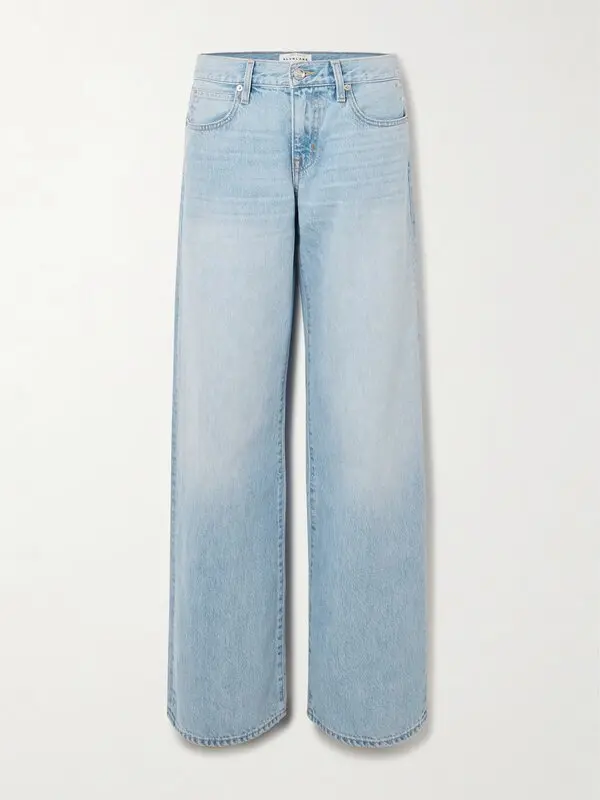 SLVRLAKE Mica Low-rise Wide-leg Jeans - Blue