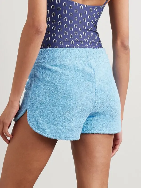 CAP D’ANTIBES Tasseled Cotton-terry Shorts
