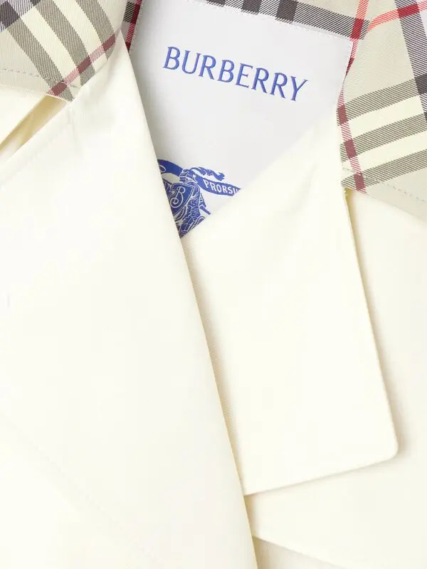 Burberry Double-breasted Checked Cotton-gabardine Trench Coat