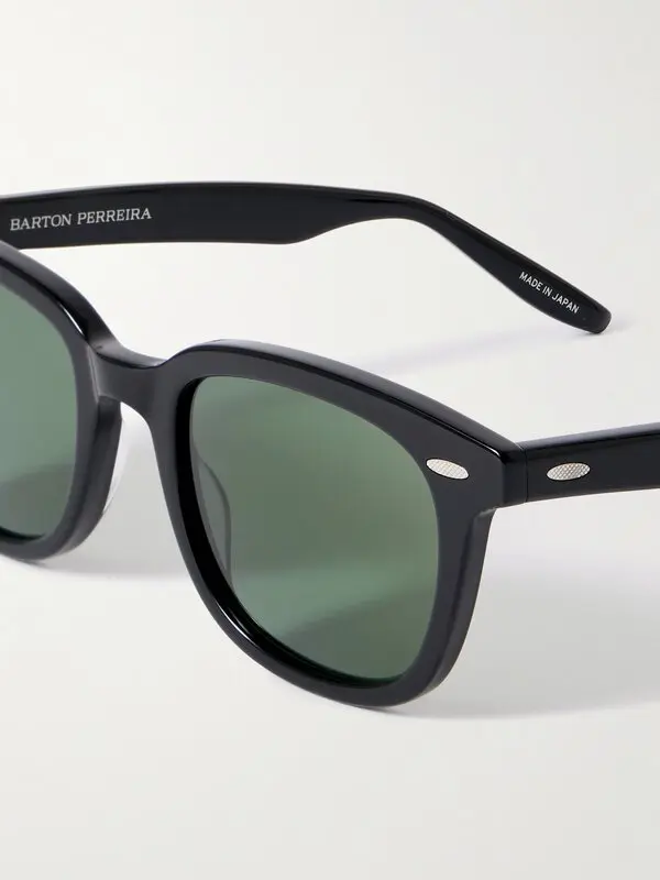 Barton Perreira Cecil D-frame Sunglasses - Black