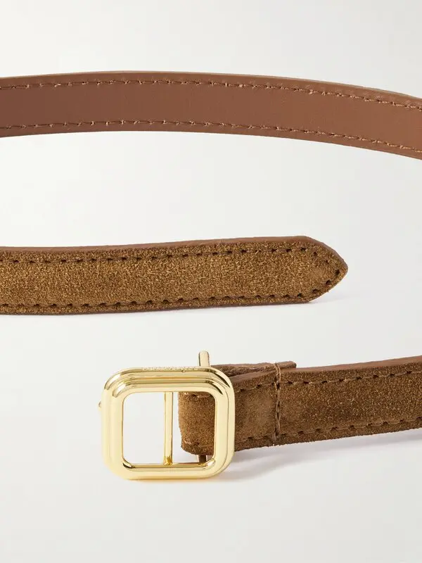 Lié Studio The Georgia Slim Suede Belt