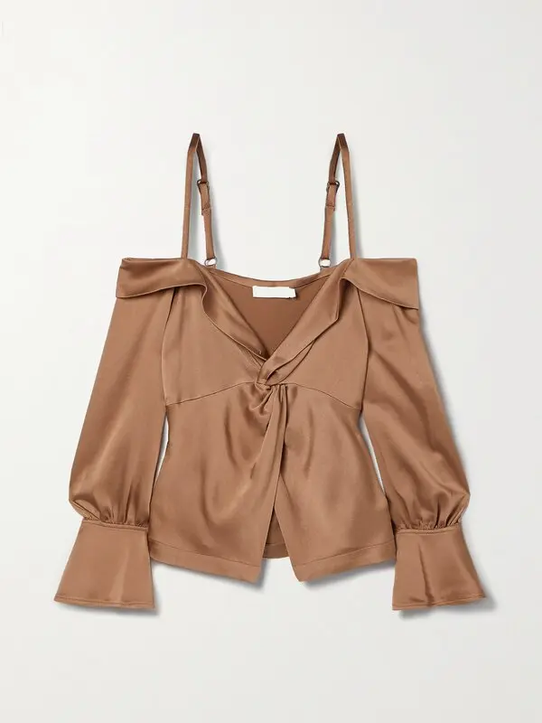 Simkhai Viktoria Cold-shoulder Blouse