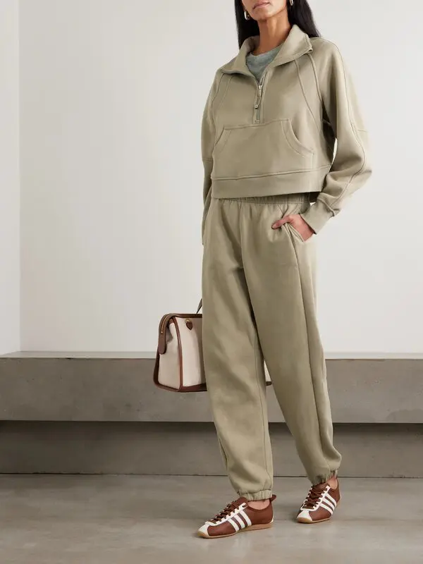 Lululemon Scuba Mid-rise Cotton-blend Jersey Track Pants