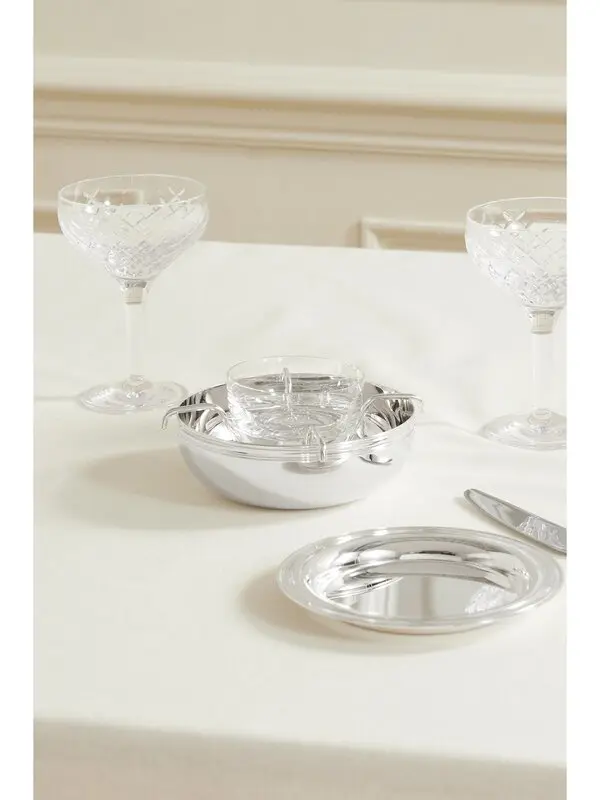 Christofle Albi -plated Caviar Serving Set