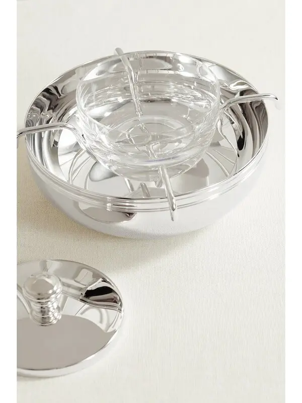 Christofle Albi -plated Caviar Serving Set