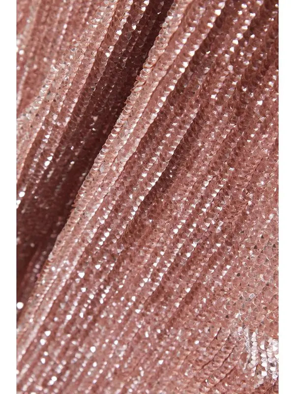 Retrofete Katya Draped Sequin Gown