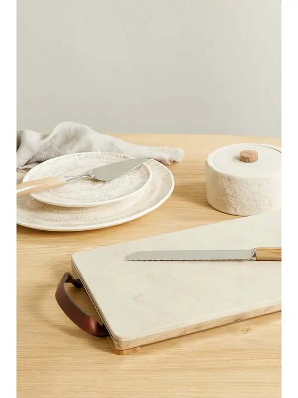Brunello Cucinelli Stainless Steel And Horn Serving Set