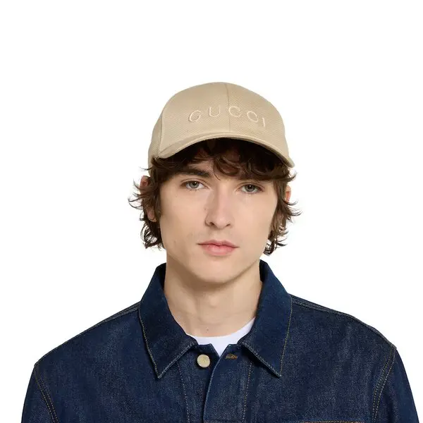 Gucci Cotton Baseball Hat With Embroidery