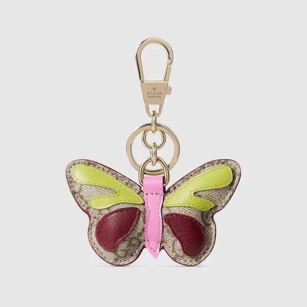 Gucci Butterfly-shaped Keychain Metal - Pink