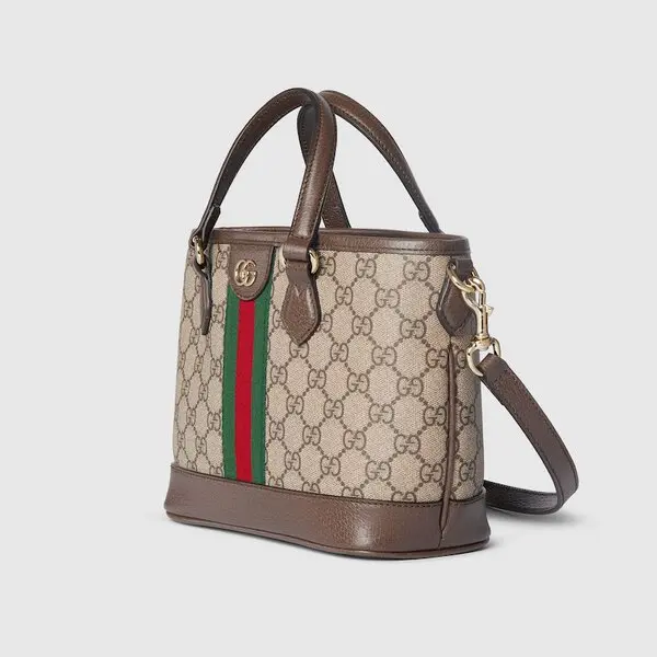 Gucci Ophidia Small Tote Bag Gg Canvas - Beige