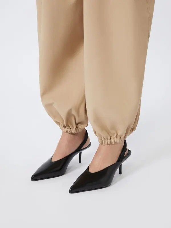 Max Mara Leather Slingback Mules