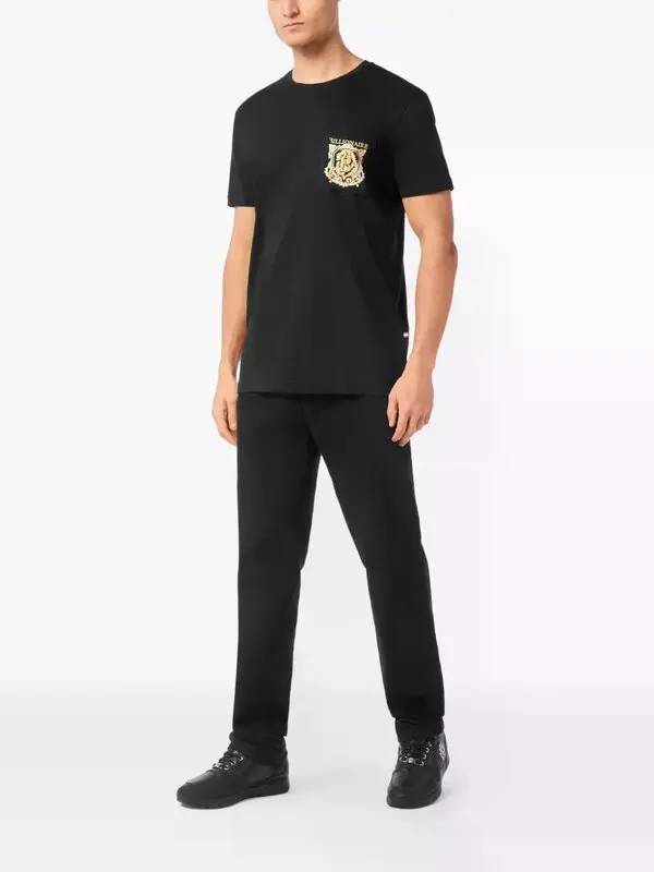 BILLIONAIRE Embroidered-logo Pocket T-shirt