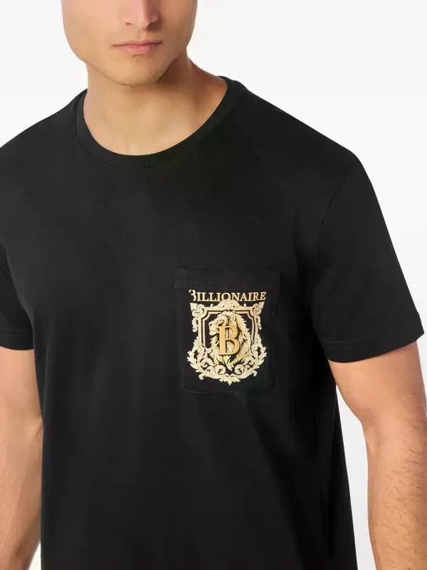 BILLIONAIRE Embroidered-logo Pocket T-shirt