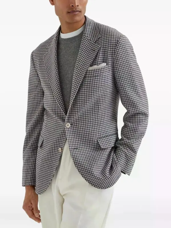 Brunello Cucinelli Houndstooth Blazer