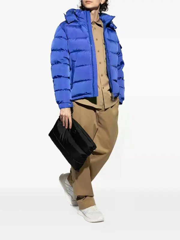 Moncler Maya Padded Hooded Jacket - Blue