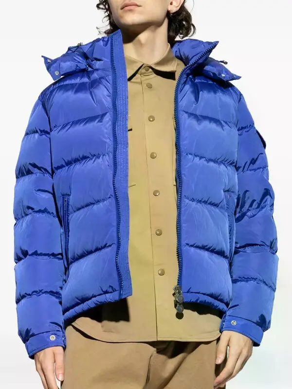 Moncler Maya Padded Hooded Jacket - Blue