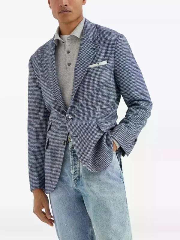 Brunello Cucinelli Dogtooth Blazer