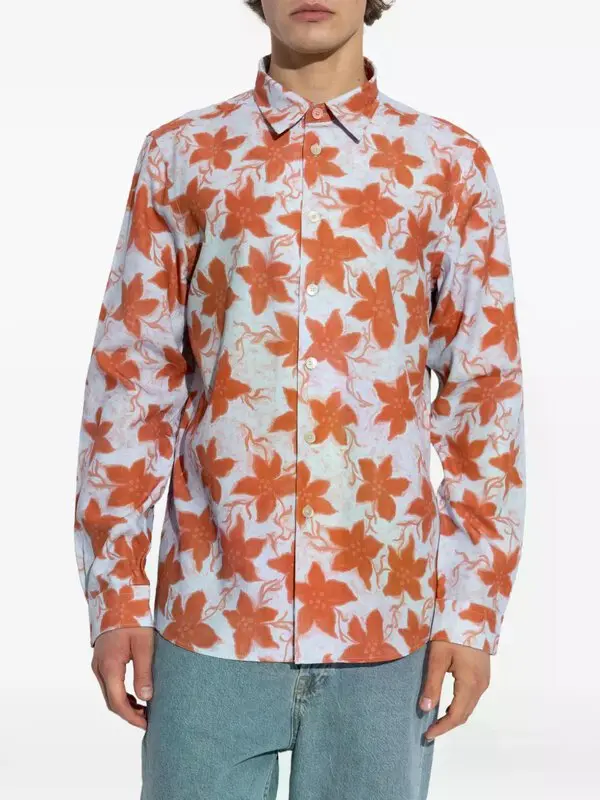 Paul Smith Floral-print Button-up Shirt