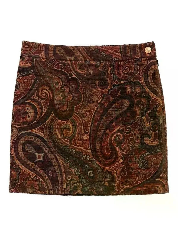 Chloé Paisley-print Mini Skirt - Red