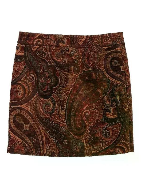 Chloé Paisley-print Mini Skirt - Red