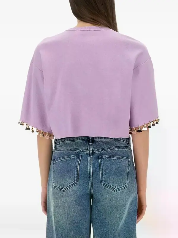 Rabanne Embellished Cropped T-shirt