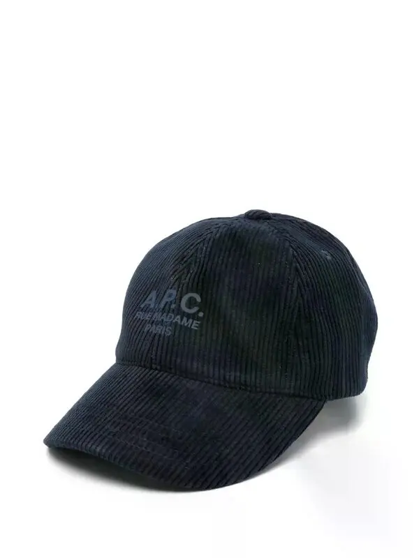 A.p.c. Logo-print Cap - Blue
