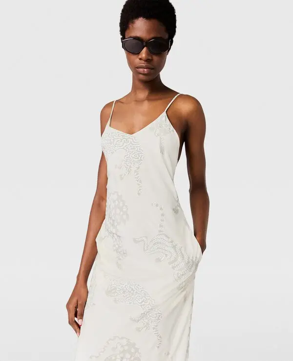 Stella McCartney Leopard-print Sleeveless Dress - Natural