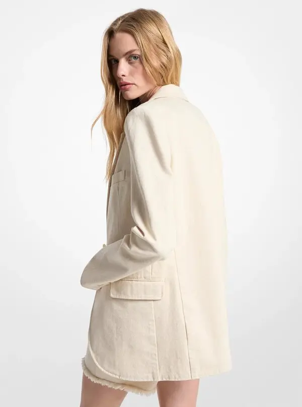 Michael Kors Oversized Denim Blazer