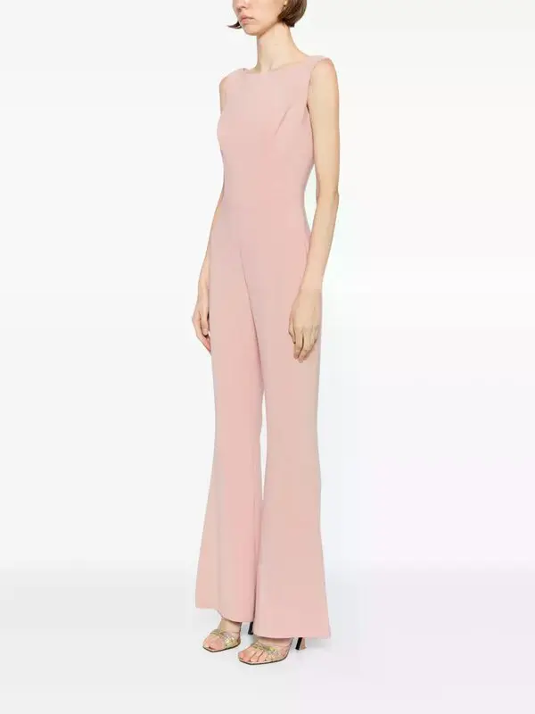 ISABEL SANCHIS Boatneck Flare Jumpsuit