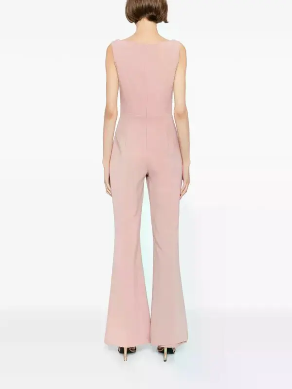 ISABEL SANCHIS Boatneck Flare Jumpsuit