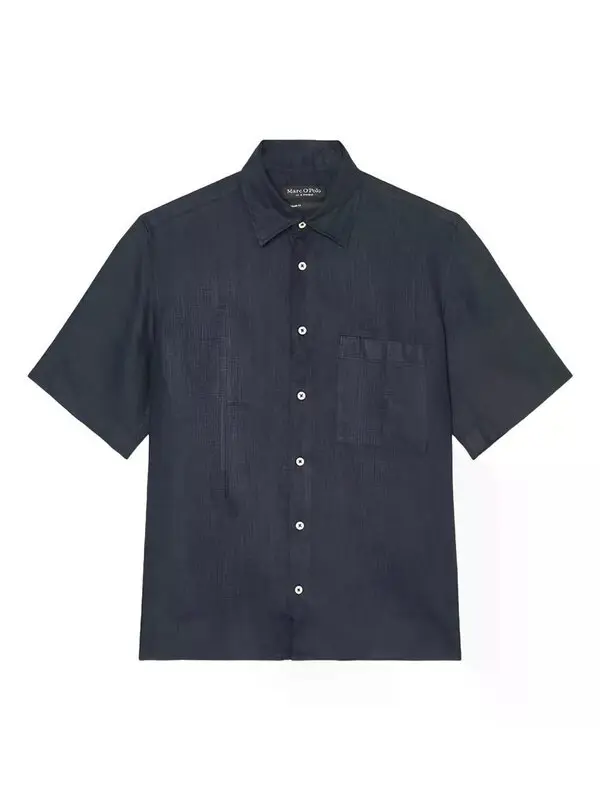 Marc O'polo Short-sleeve Button-up Shirt - Blue