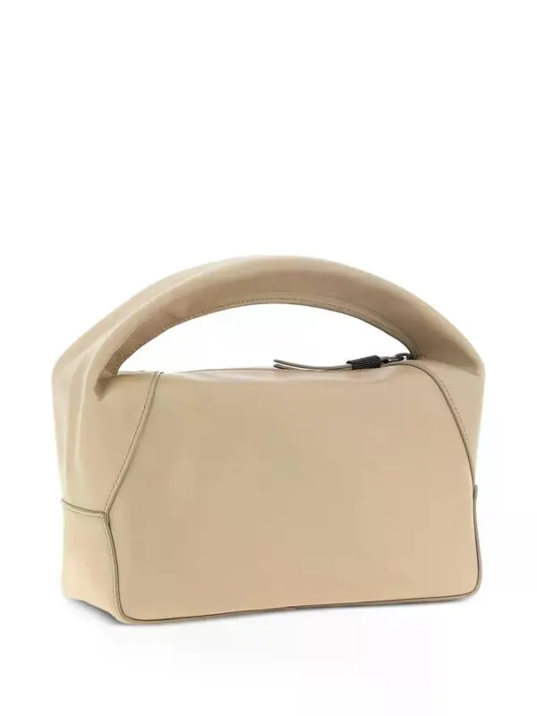 Brunello Cucinelli Small Duo Curved-handle Leather Tote