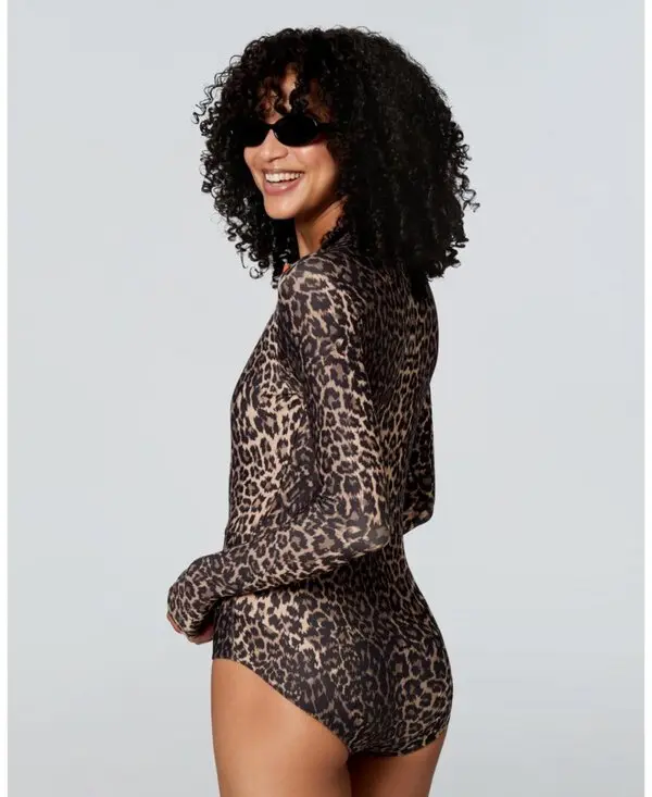 WATSKIN Harper Bodysuit - Leopard