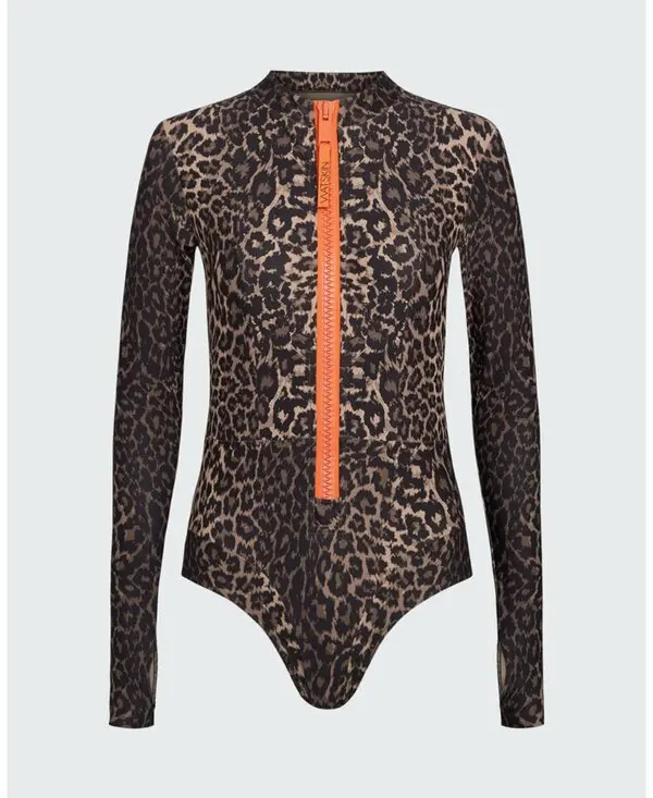 WATSKIN Harper Bodysuit - Leopard