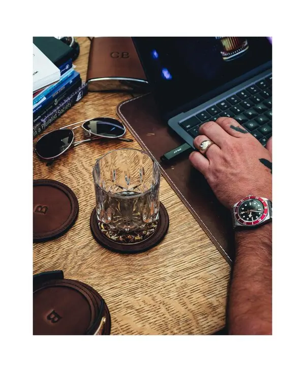 KORCHMAR Frost Coaster, Set Of 4 - Espresso