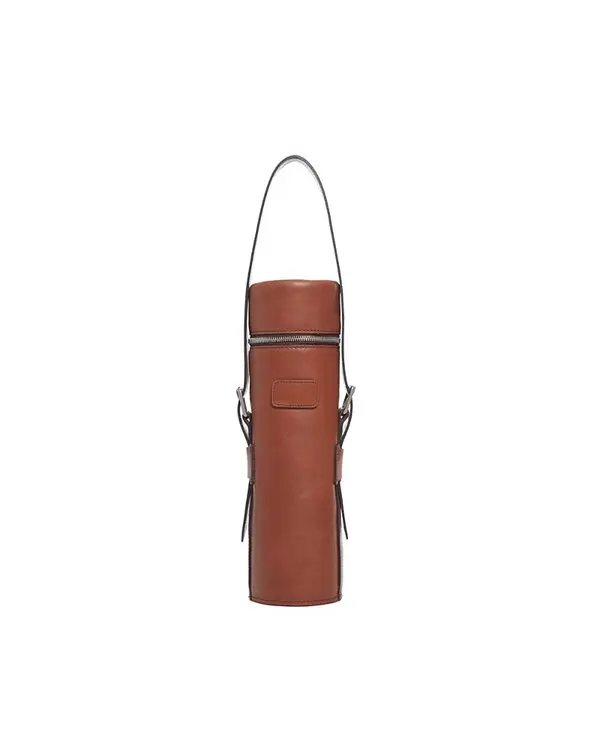 KORCHMAR Bellevue Leather Single Bottle Bag - Brown
