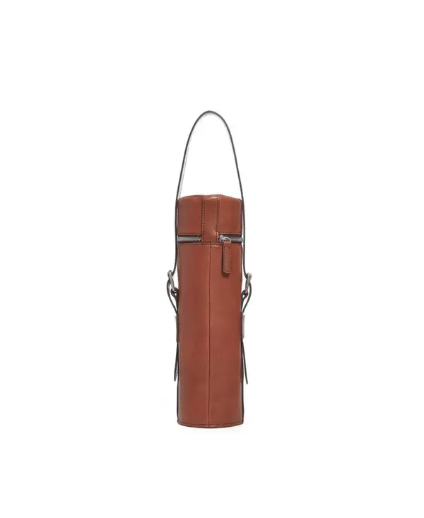 KORCHMAR Bellevue Leather Single Bottle Bag - Brown