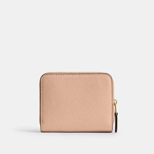 Coach Essential Billfold Wallet In Colorblock - Brass/cream Multi