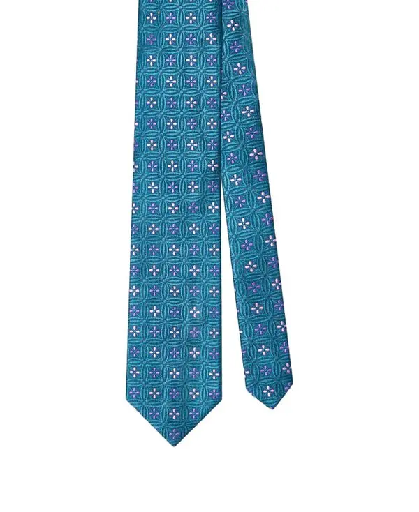 Robert Talbott Floral Necktie - Teal