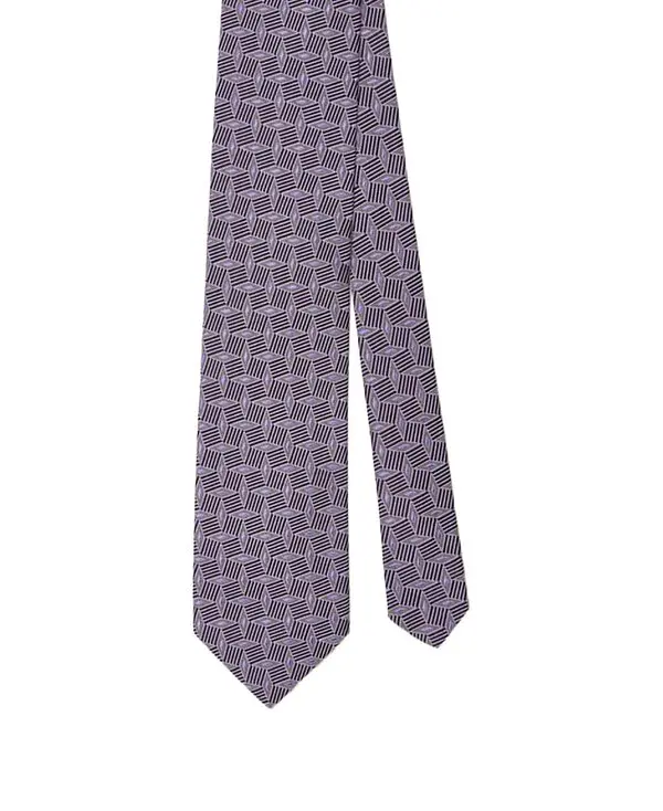 Robert Talbott Diamond Cube Necktie - Purple