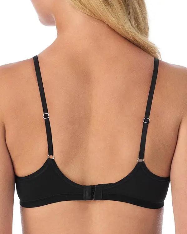ON GOSSAMER Cabana Cotton Unlined Underwire Bra - Black