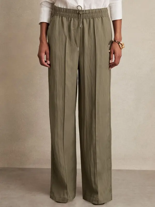 REISS Carrigan Lyocell-blend Trousers