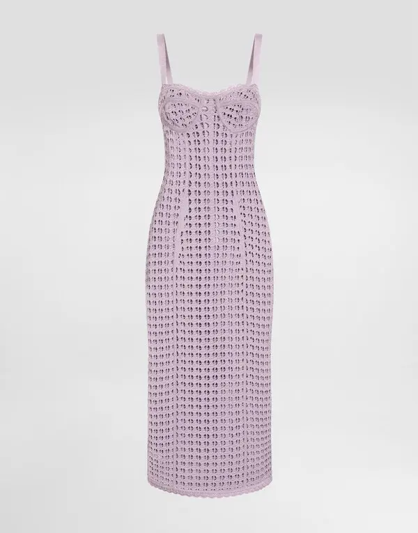 Dolce & Gabbana Crochet Bustier Dress - Multicolor