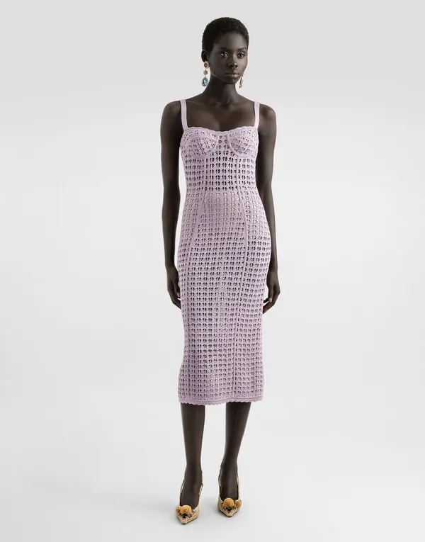 Dolce & Gabbana Crochet Bustier Dress