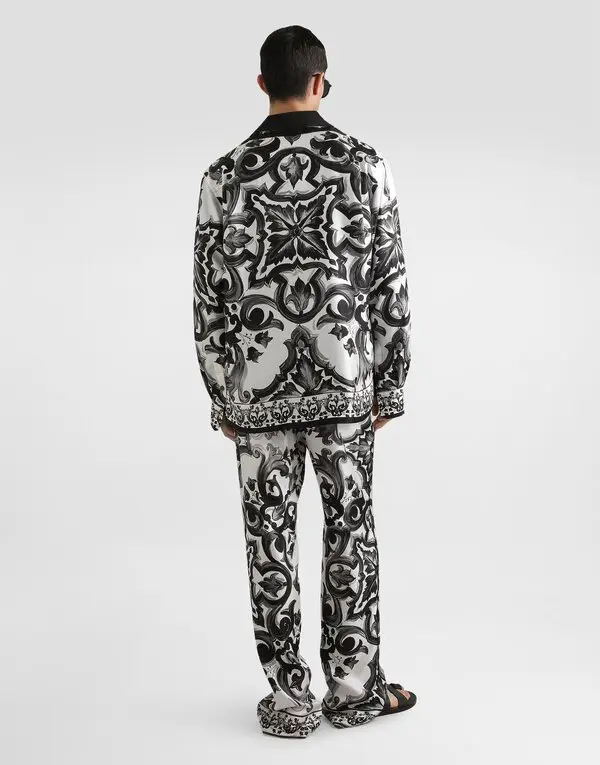 Dolce & Gabbana Hawaii Linen Canvas Shirt