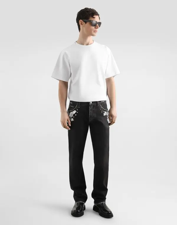 Dolce & Gabbana Denim Trousers - Multicolor