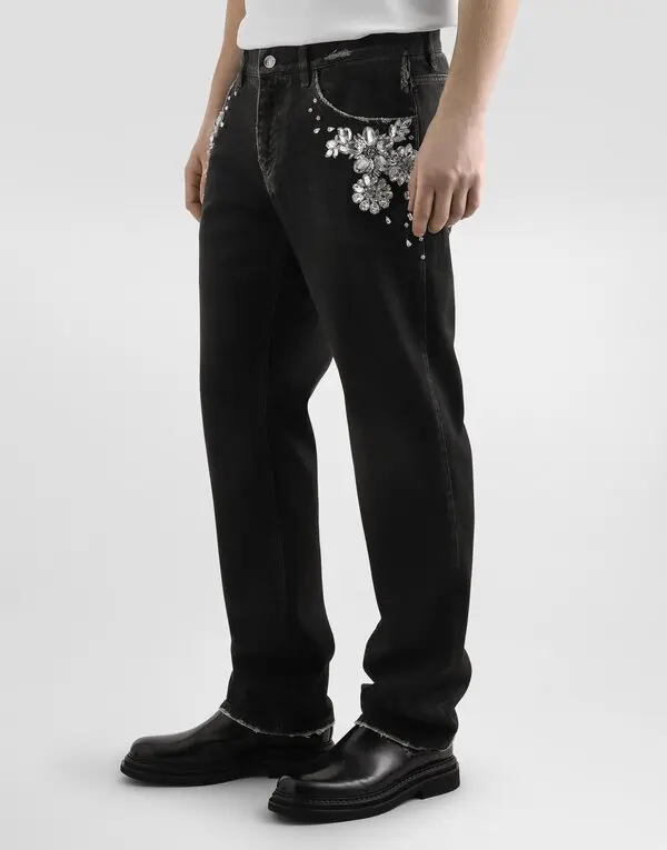 Dolce & Gabbana Denim Trousers - Multicolor