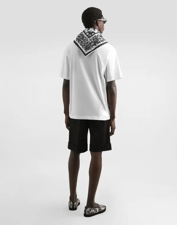 Dolce & Gabbana Scarf Detail Cotton T-shirt