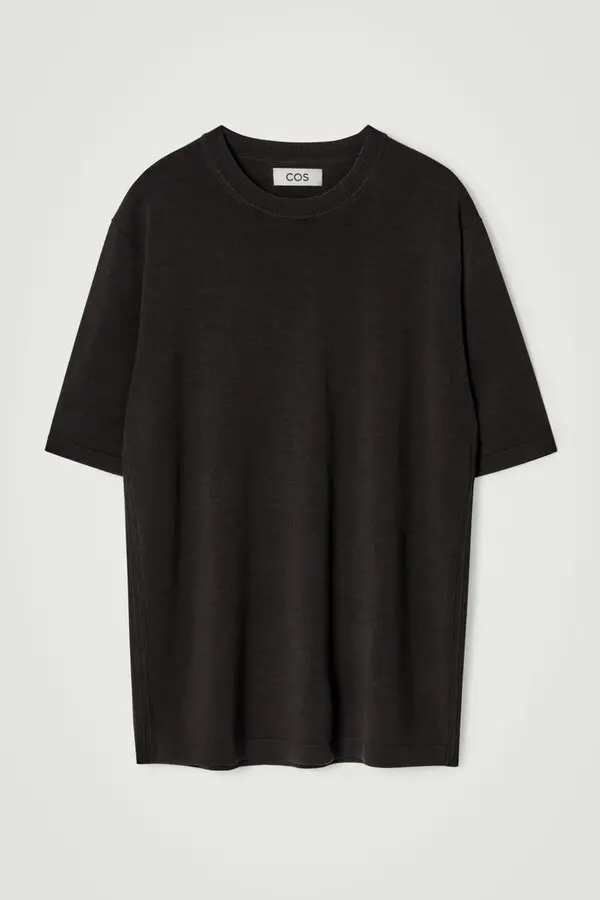 Cos Knitted Wool-silk T-shirt